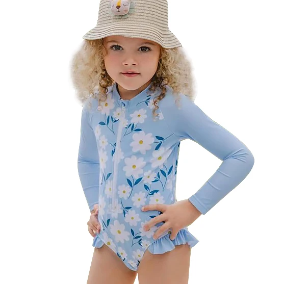 Hot Fashion Quick Dry Wholesale Kids One Piece Printed Swimwear ...