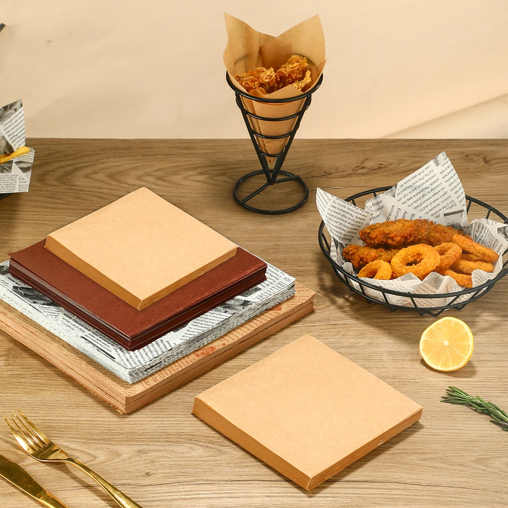 200 Sheets Variety Pack Checkered Dry Waxed Deli Paper Sheet Sandwich ...