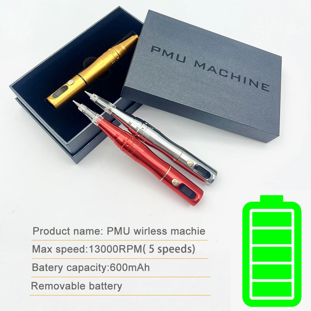2023 New Upgrade Tattoo Gun Wireless Permanent Makeup Pen With Battery ...