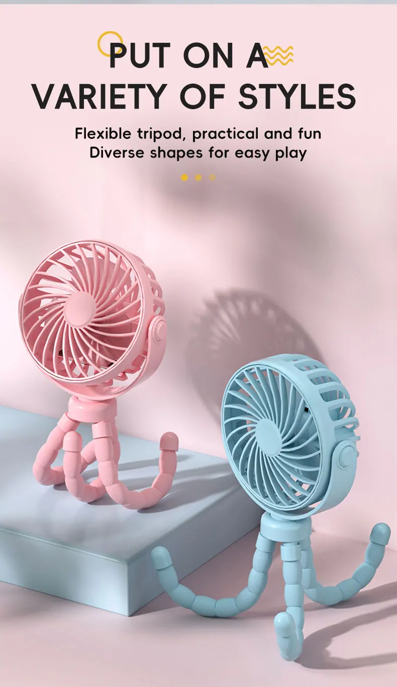 Portable Mini Usb Handheld Ceiling Fan Desktop Fan Summer With ...