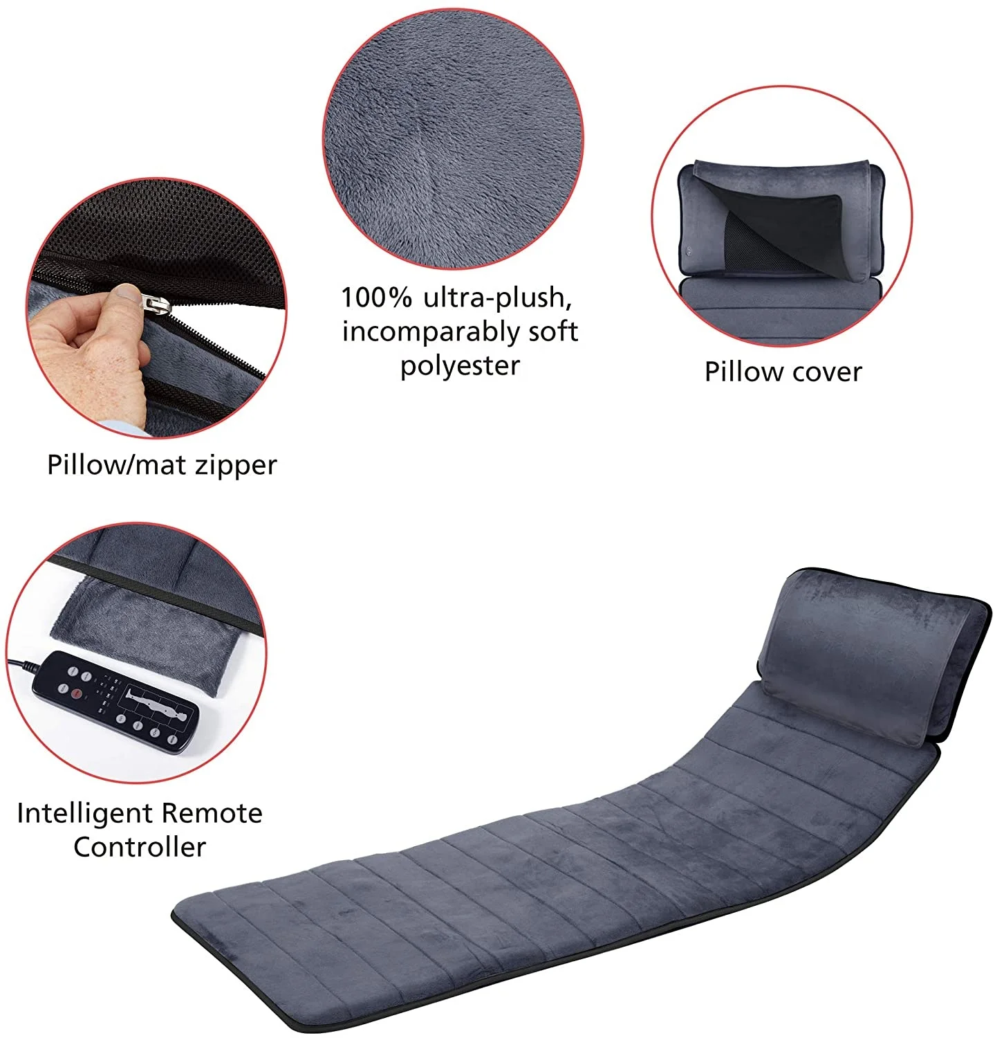 Vibration Massage Mattress with Heat Therapy, Mattress Thai Massage Mat ...