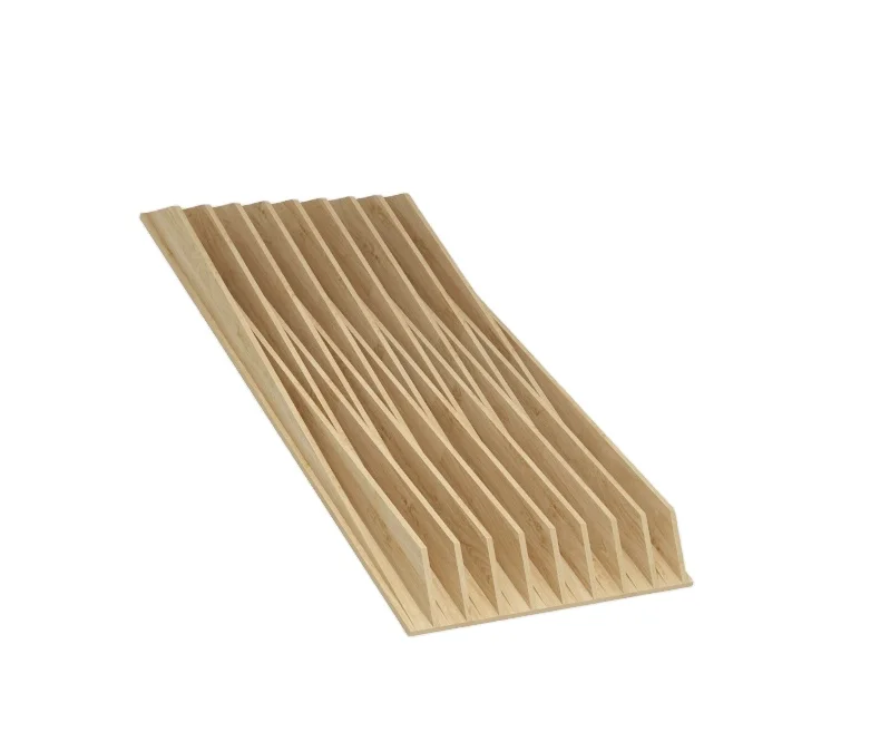 Natural Wood Acoustic Diffuser Wall Panel For Recording Room Music ...