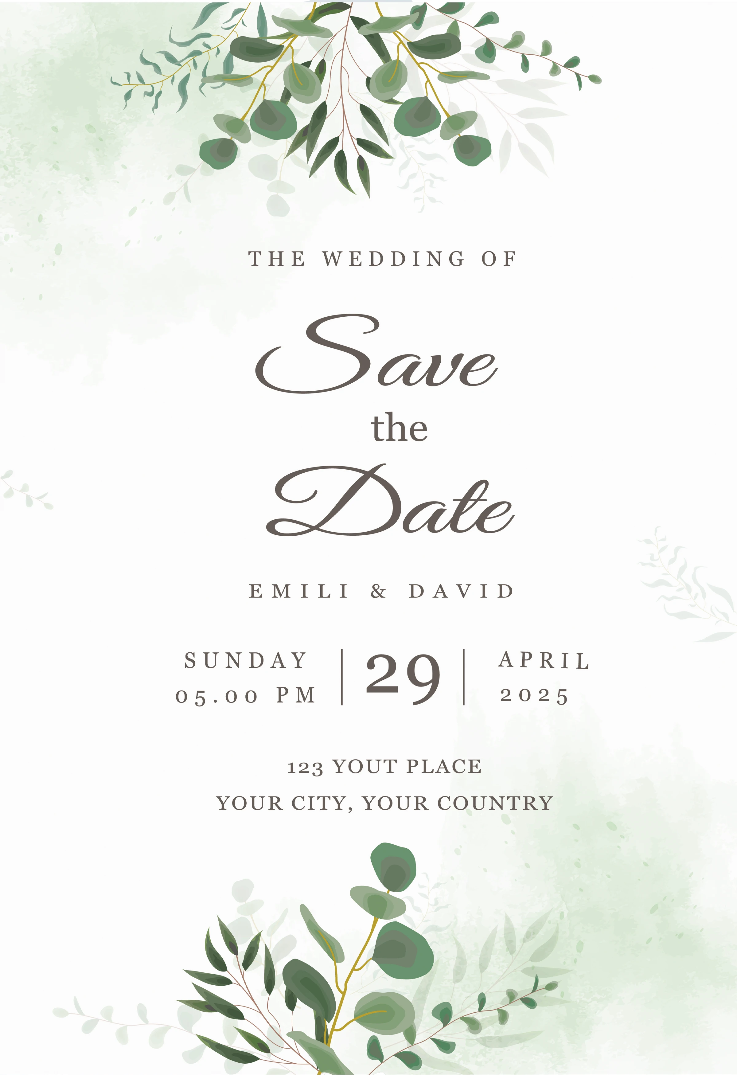 Custom Luxury Printed Invitation Cards with Envelope