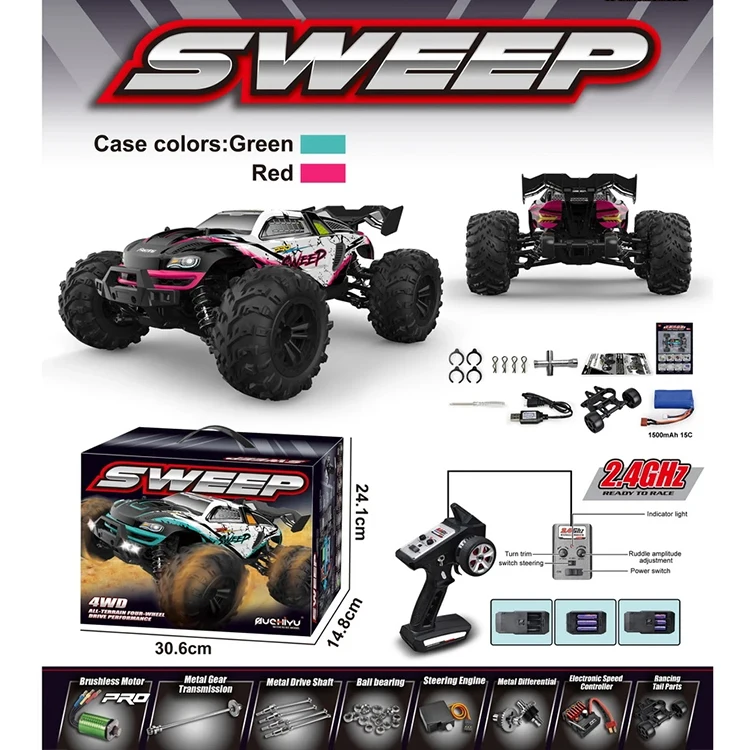 Hot Sales Scy-16101pro Brushless 1/16 4wd 70km/h High Speed Rc Car ...