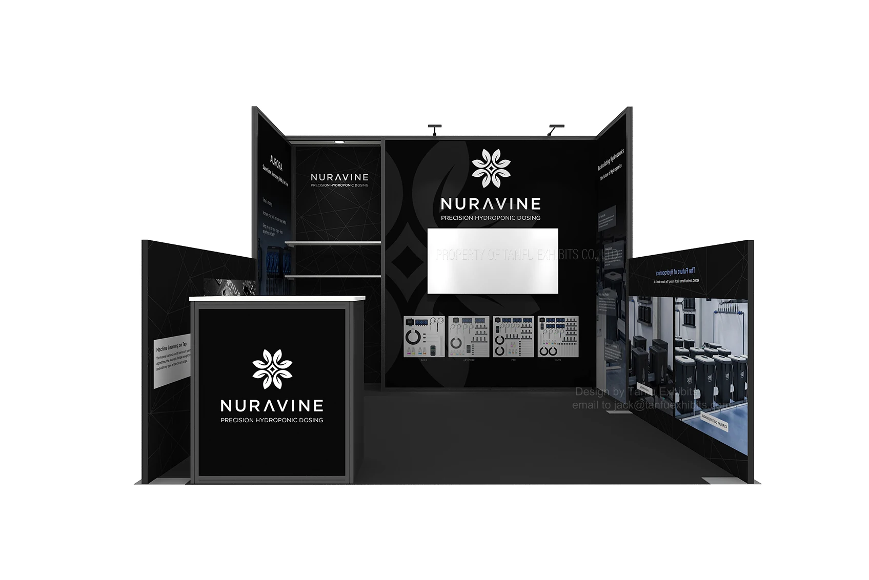 3x3m Modular System of Booth Display Stand Exhibition at the Fair ...