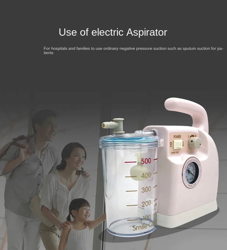 Medical Portable Electric Phlegm Suction Pump Machine Sun-500a - Buy ...