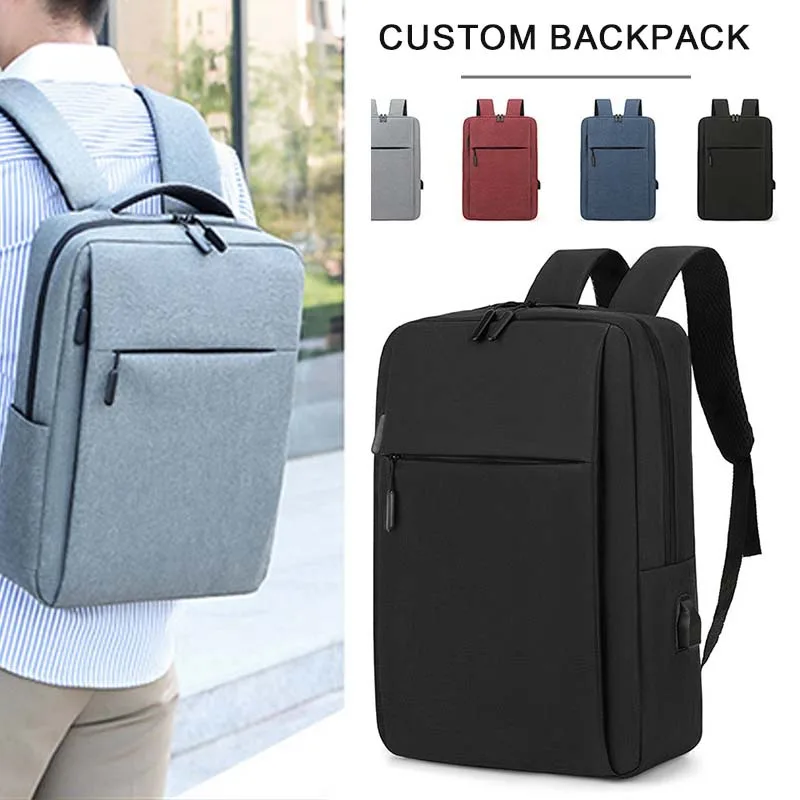 Office Computer Packsack Laptop Backpack Rucksack School Bags With Usb ...