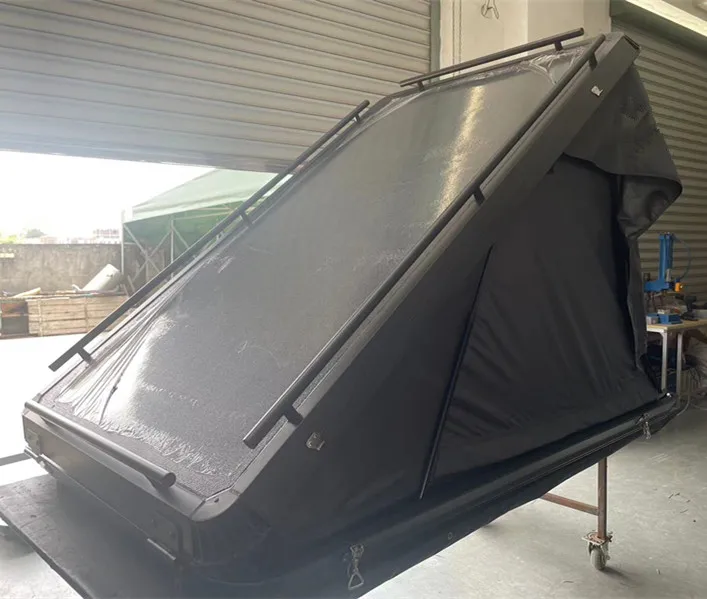 Overland gray triangle Aluminum shell Rooftop Tent Car Triangle Hard ...