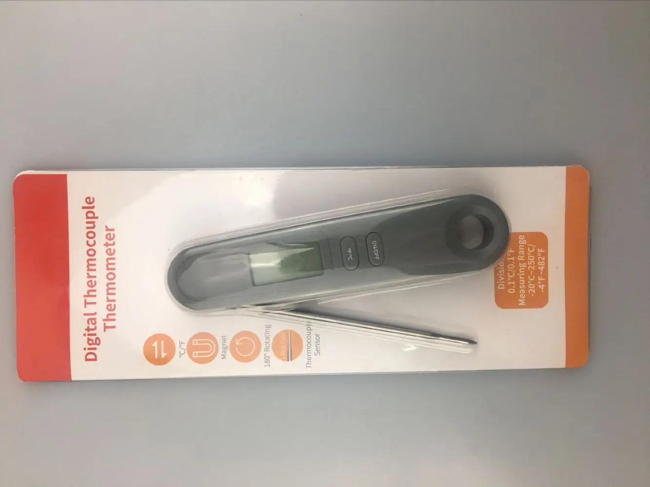 Abs Lcd Backlight Display Foldable Stainless Steel Probe Instant Read ...