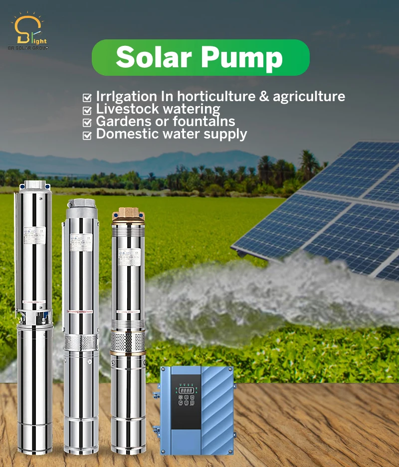 BR SOLAR 3HP 220V Centrifugal Deep Well Solar Submersible Pump ...