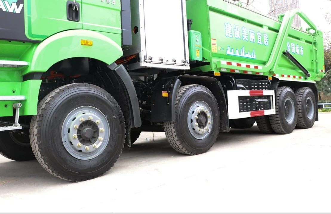 FAW 8x4 Electric Dump Truck - 282kwh Battery & Medium Size