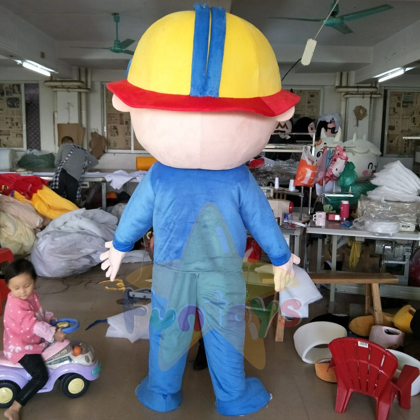 Funtoys Construction Worker Safety Officer Engineering Officer Mascot ...