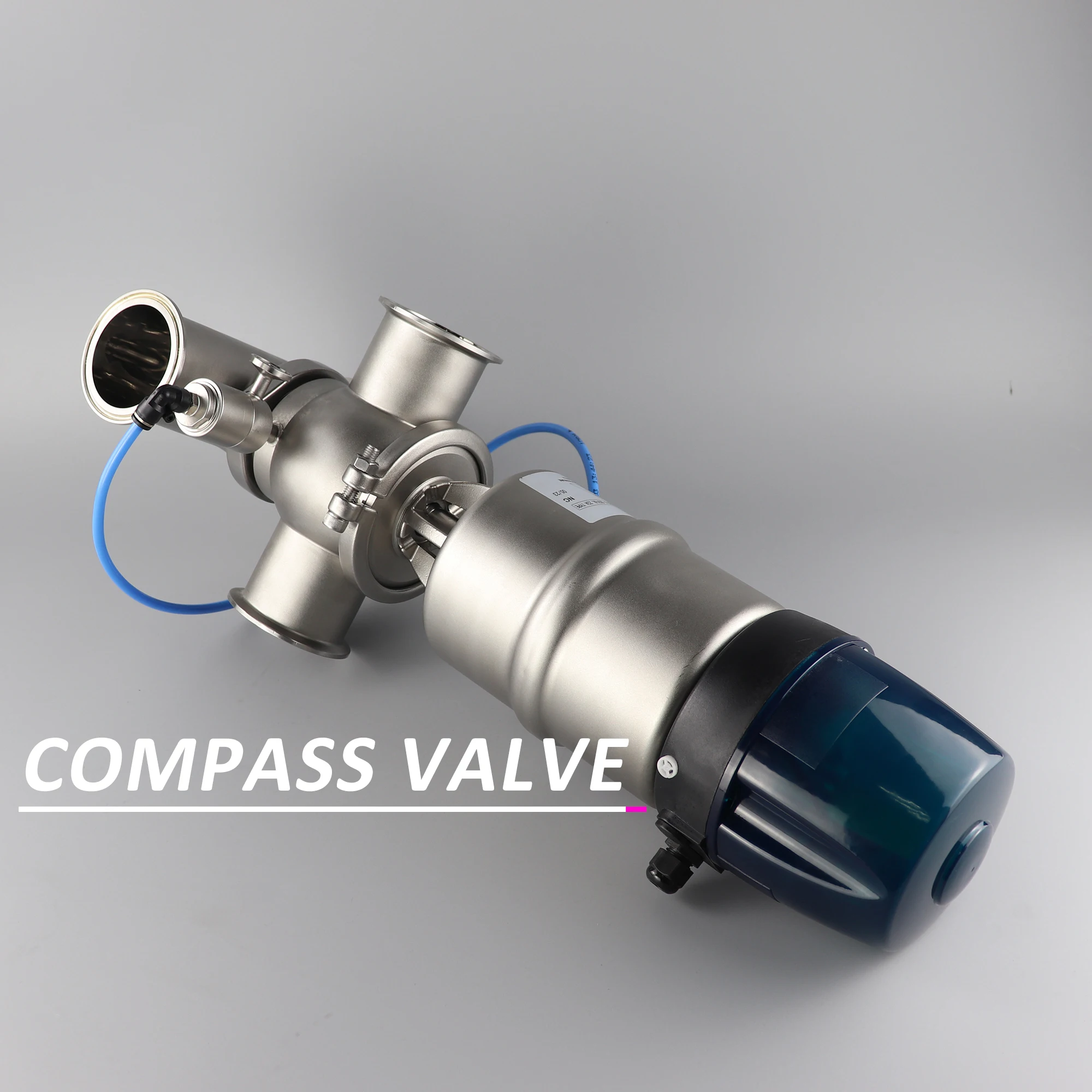 Food Grade Diverter Control Valve Sanitary Stainless Steel 316L Mix ...
