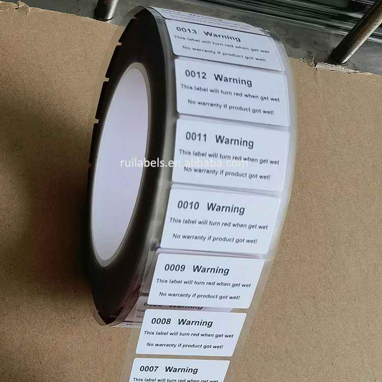 Water Damage Indicator Stickers & Custom Labels For Electronics - Odm