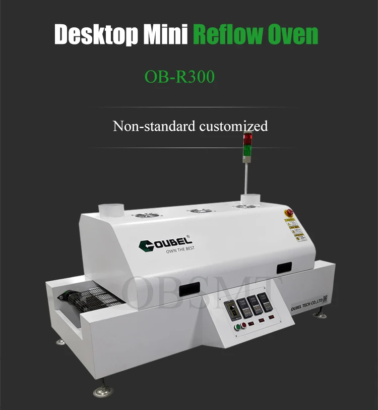 Small Footprint Desktop Mini Reflow Soldering Oven With 3 Heating Zones ...