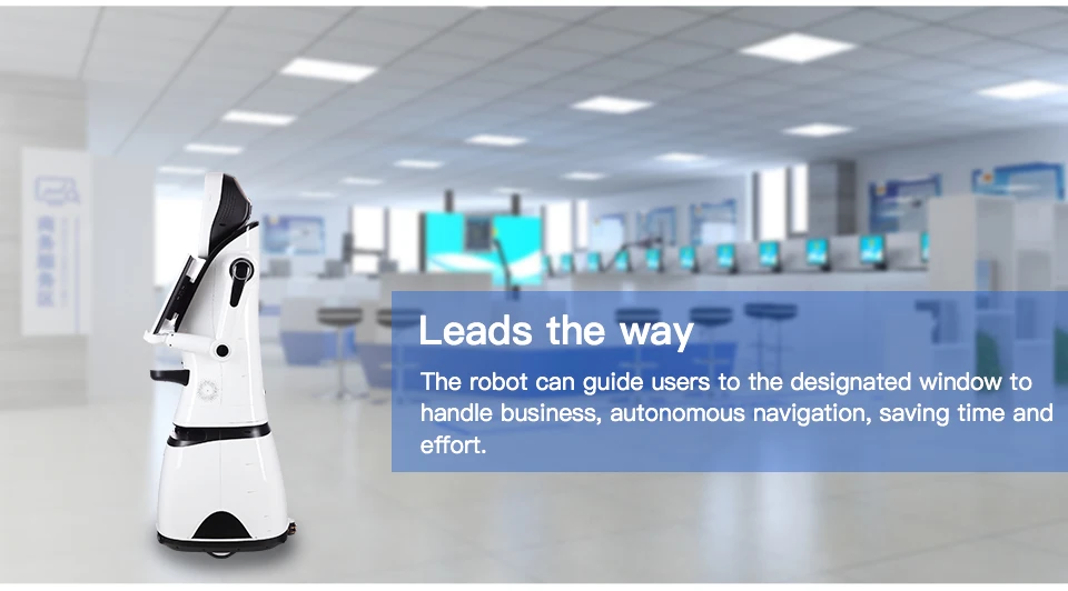 Dual Screen Commercial Reception Robot - Ideal for Showrooms