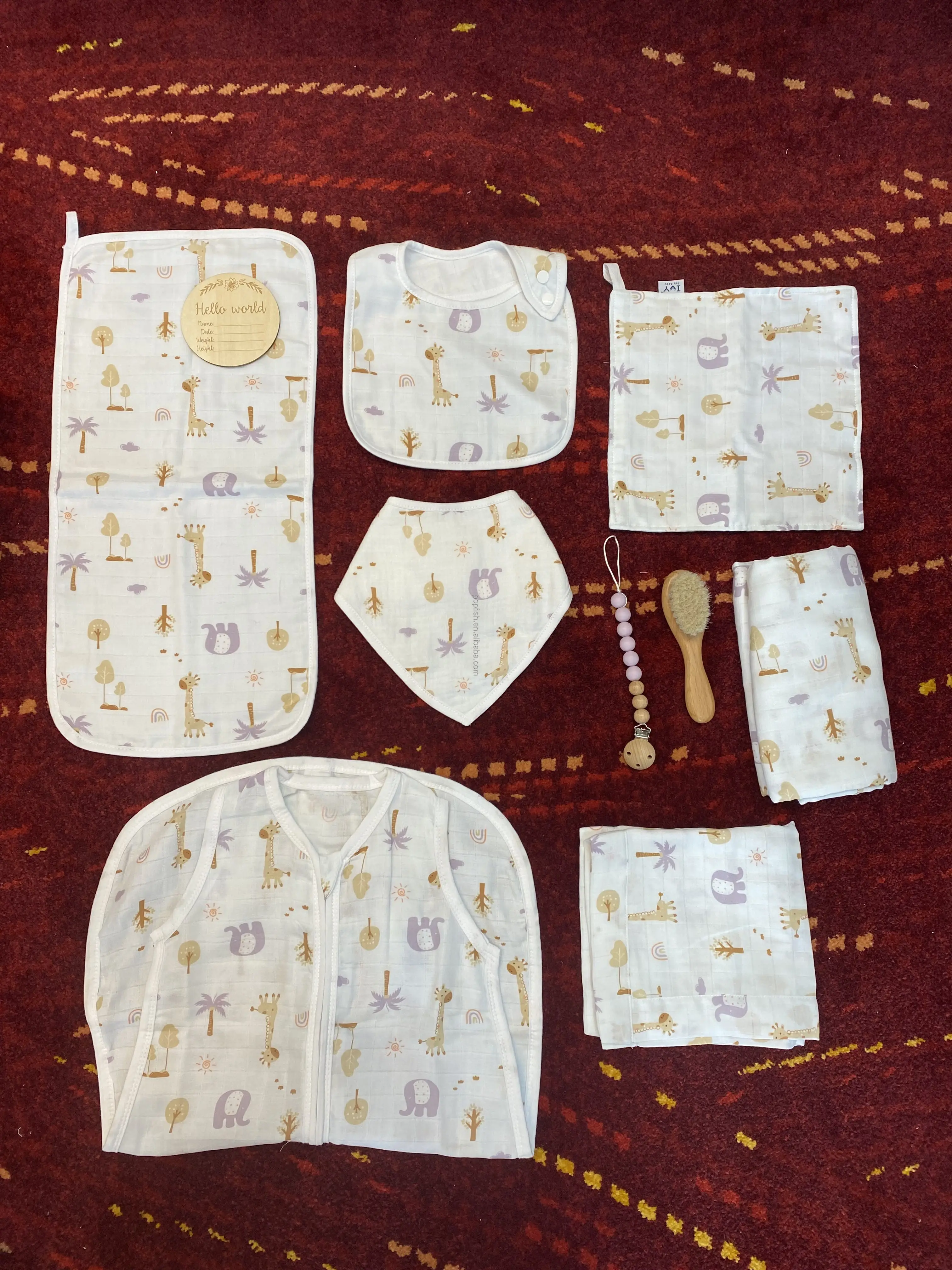 Customization Newborn Baby Gift Set - Logo & Color Toy