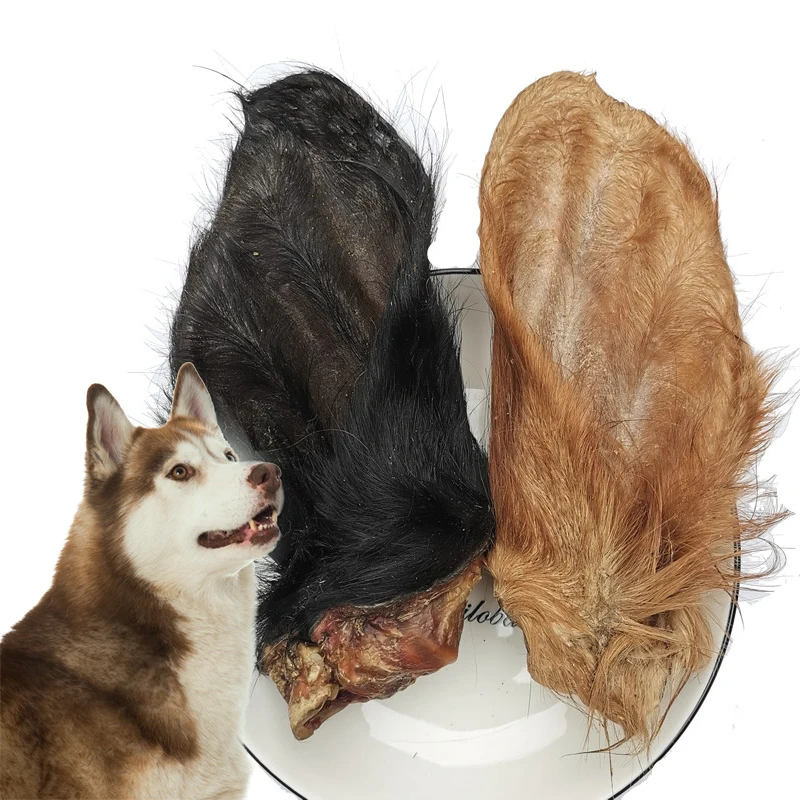 Nature Cow Ears with Hair for Dogs Premium Natural Cow Chews Thick Long ...