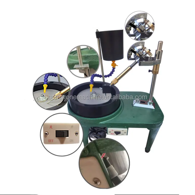 LS-0065 8" Gem Cutting Machine - Automatic Diamond Cutting & Faceting ...