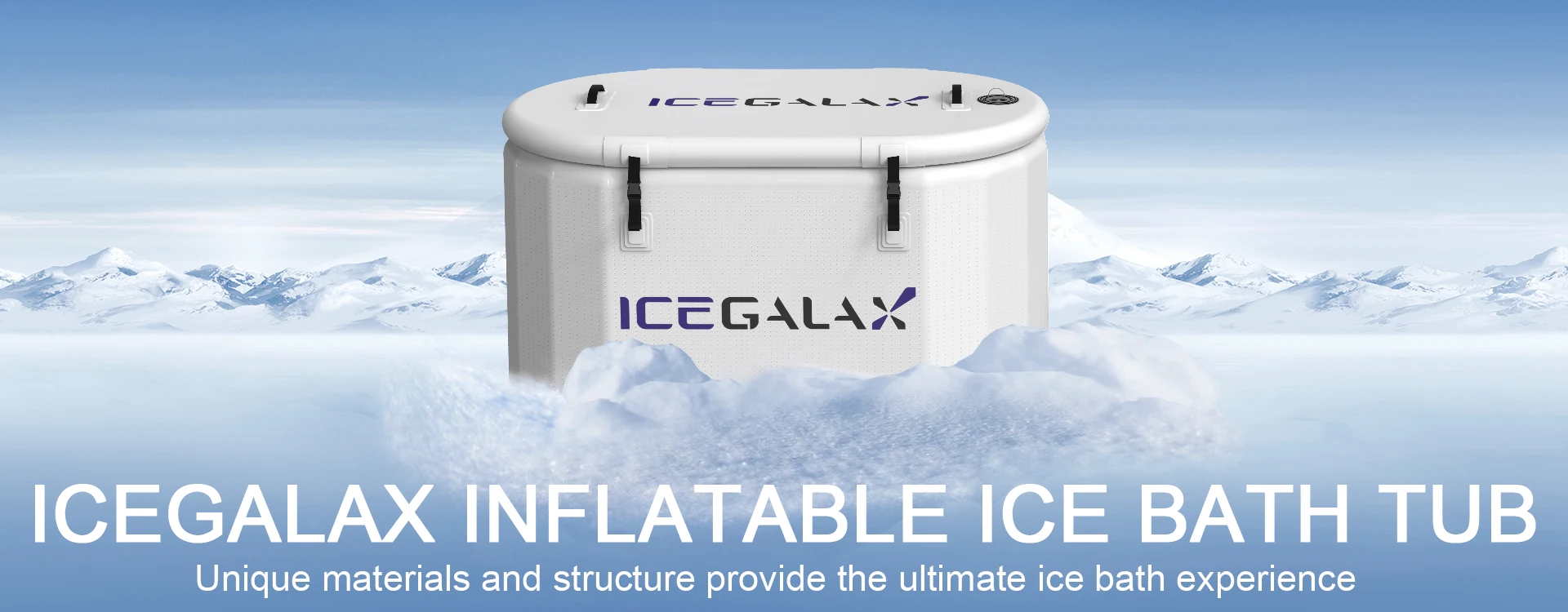 ICEGALAX Inflatable Ice Bathtub DWF Double Layers PVC Cold Plunge Ice ...