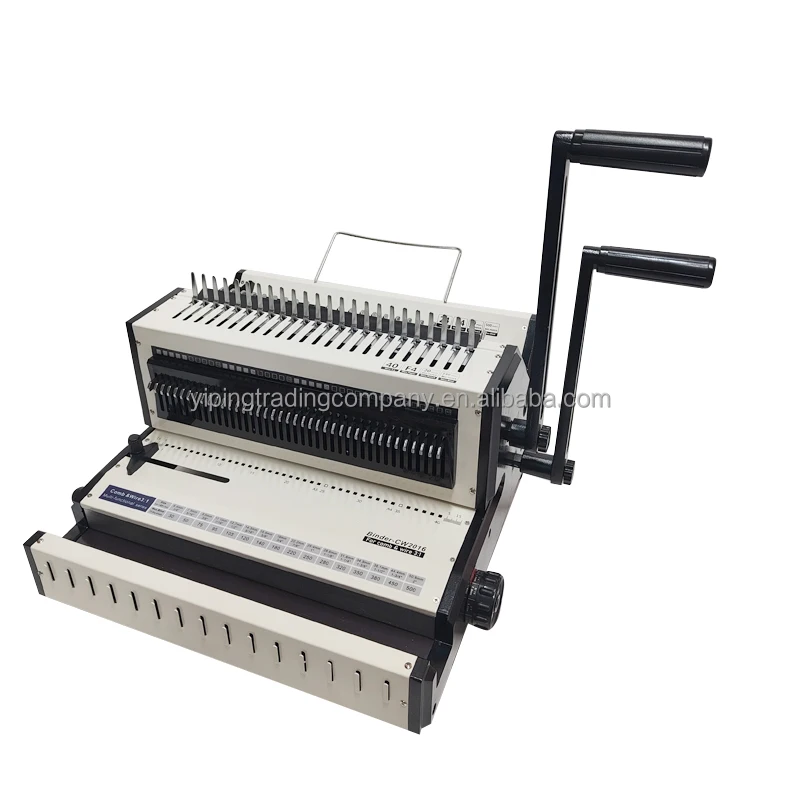 Multi-functional A4 Size 330mm 2 In 1 Wire And Comb Binding A4 Binnder Punch Comb And Wire ...