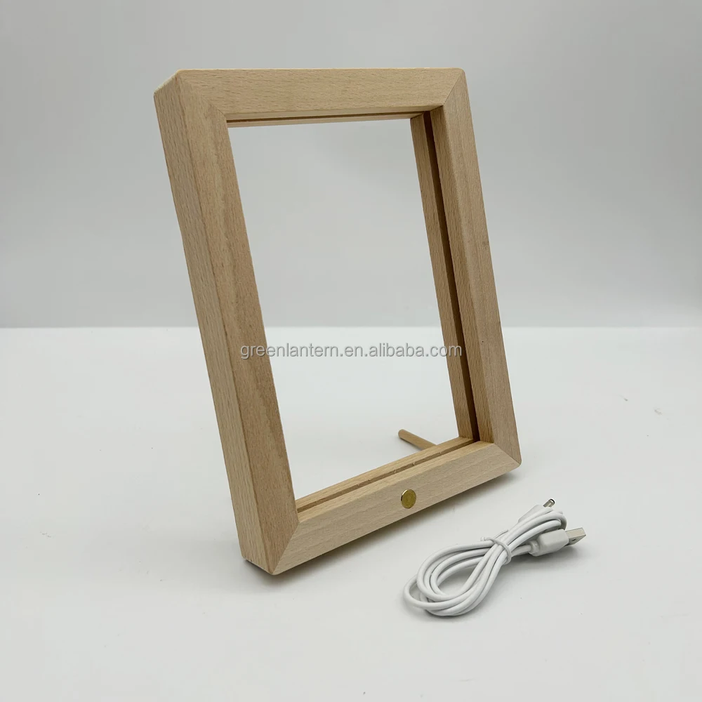 USB Rechargeable Battery Cordless Frame RGB Touch Sensor