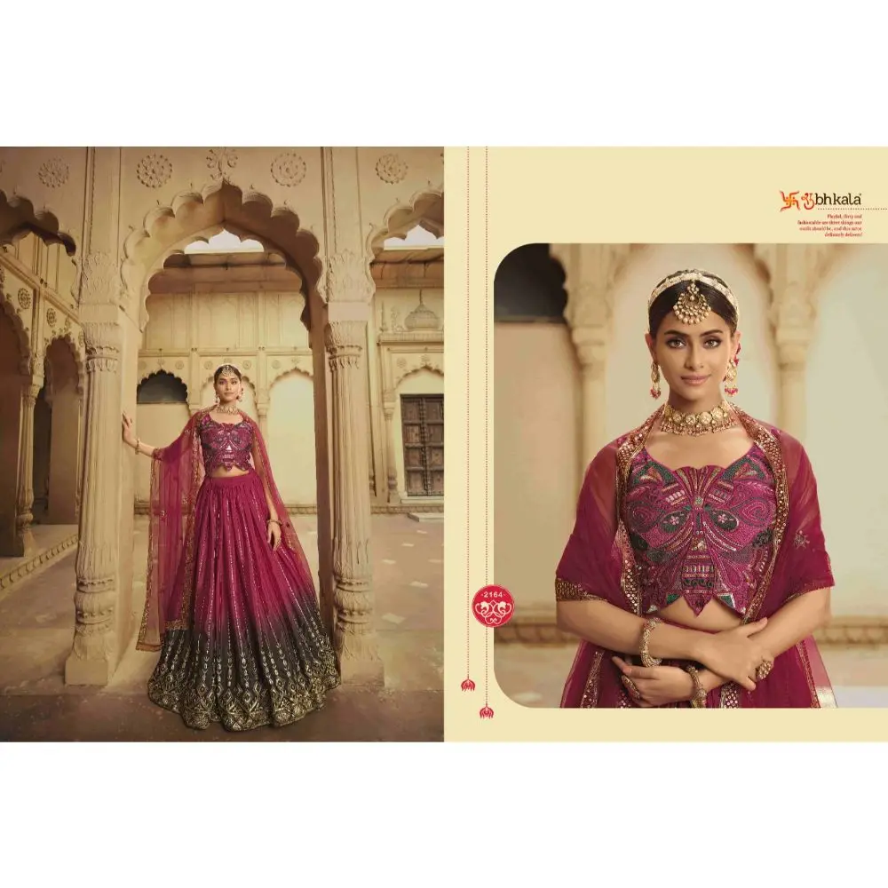 New Exclusive Embroidered Semi Stitched Bridal Lehenga Choli Collection ...
