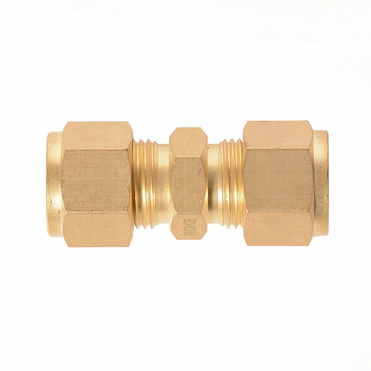 Brass Double Ferrules Compression Union Tube fittings Pipe Fittings| Alibaba.com