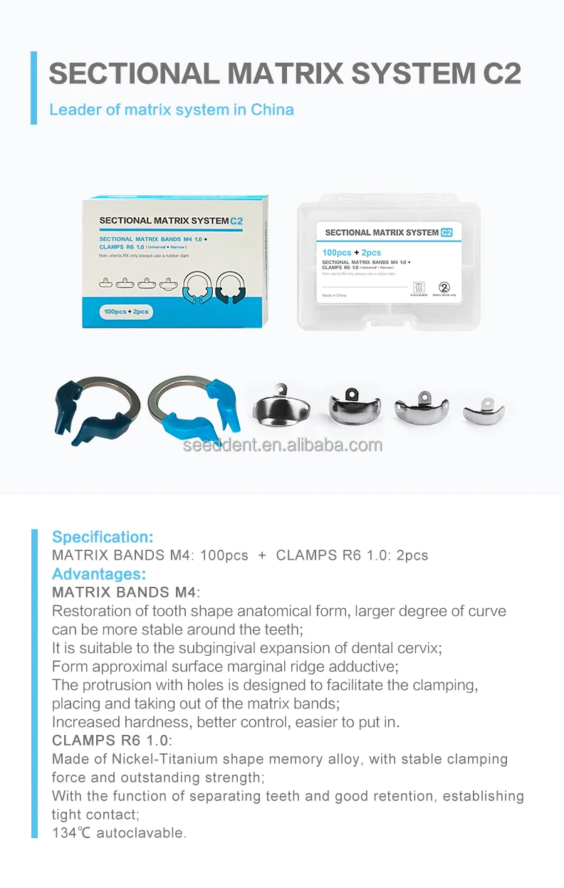Dental Sectional Matrix System C2 - Superior Denture Material
