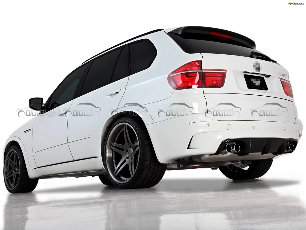 V Type Rear Diffuser for BMW X5M E70 Carbon Bumper Spoiler