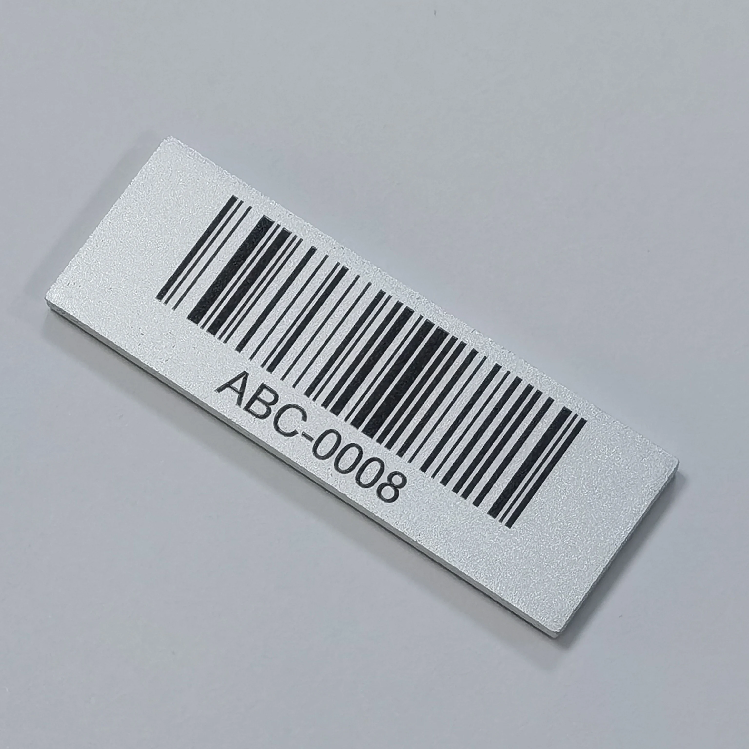 Custom QR Code Barcode Information Label Self-adhesive Metal Tag ...
