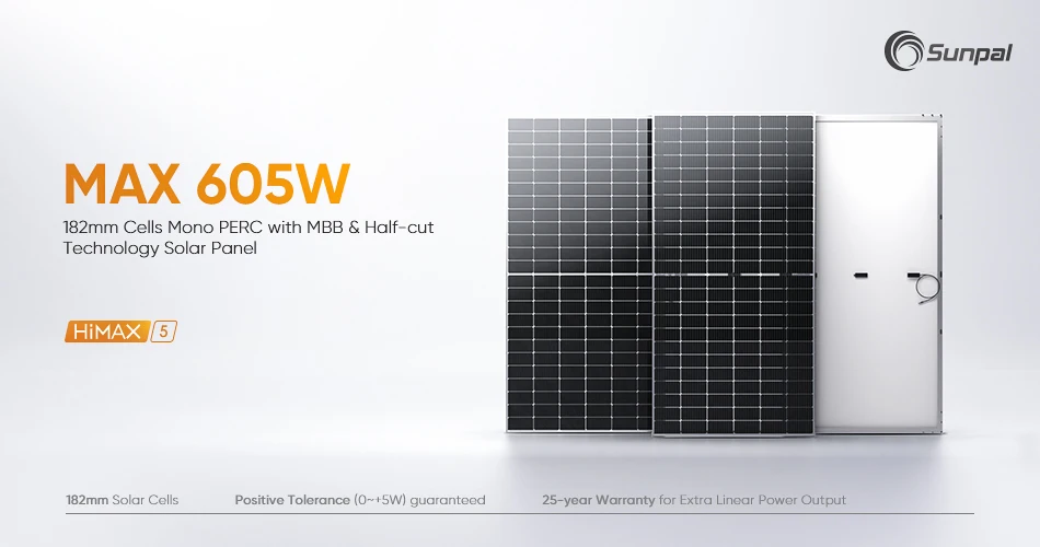 แผงพลังงานแสงอาทิตย์ Monocrystalline 96 Cells 48V 500W 550W 600W Mono ...