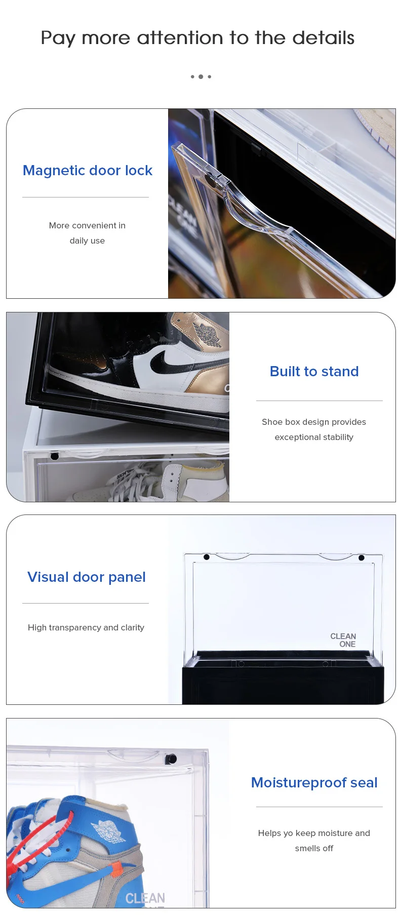 Clear Transparent Acrylic Sneaker Shoes Shoe Rack Racks Box Boxes Shef ...