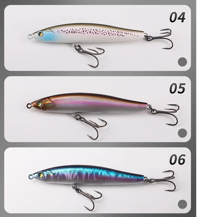 Hard Wobbler Stickbait 7cm 8cm 9cm 10cm Automatic Tremor Sinking Pencil ...