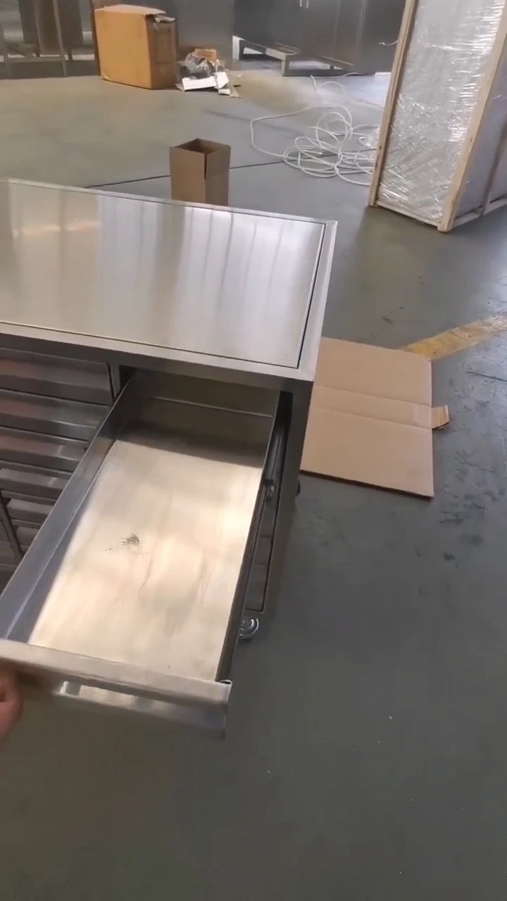 Stainless Steel Tool Chest - Customizable Storage Solutions