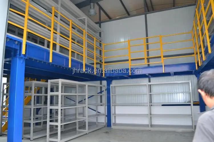 Customizable Steel Mezzanines for Efficient Warehouse Storage
