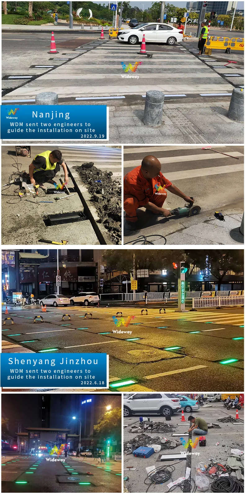 Zebra Crossing Lights - Durable, Waterproof Ground Traffic Lights