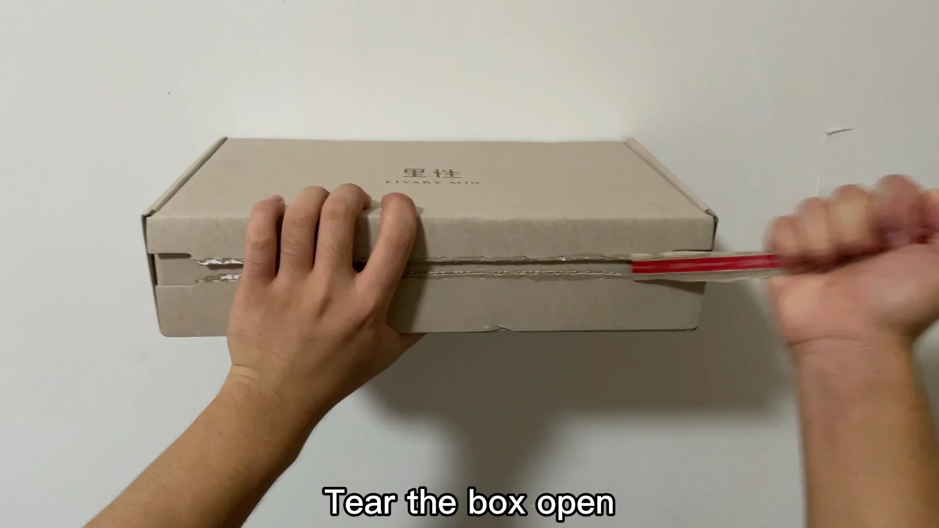 Self Zipper Corrugated Cardboard Carton Custom Design White Color ...