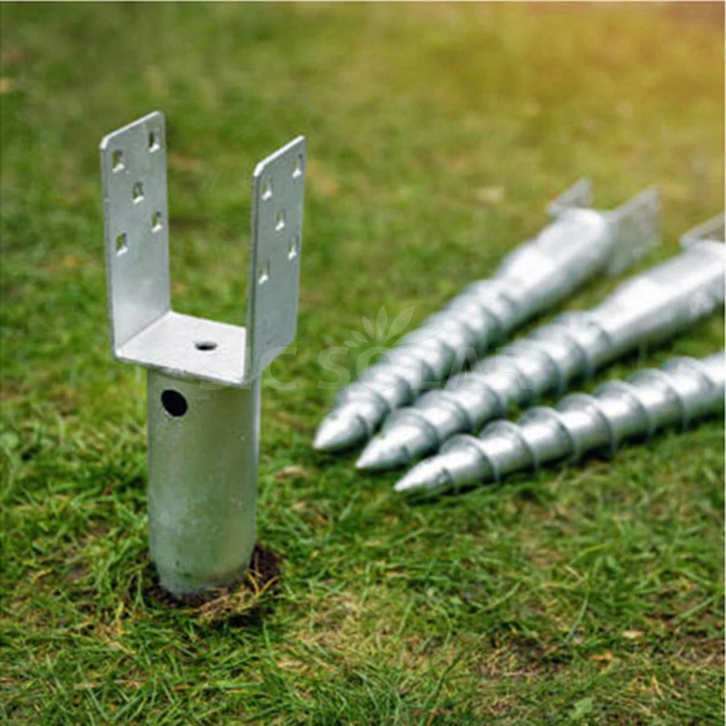 U Type Ground Screw Pile Ground Anchor Greenhouse Pv Mounting ...