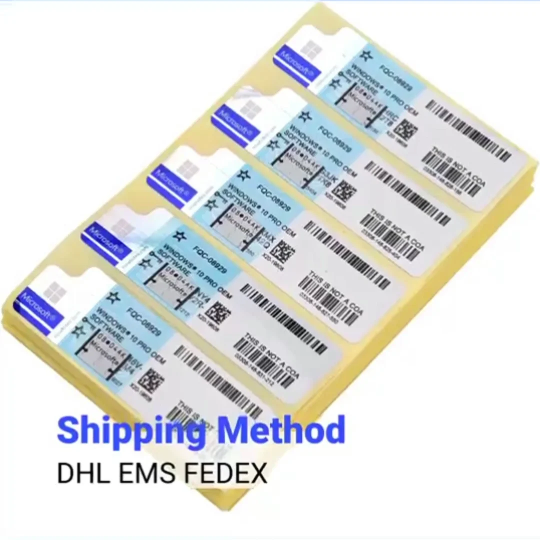 Win 10 Pro Sticker Win 11 Pro Sticker 100% Online Activation License ...