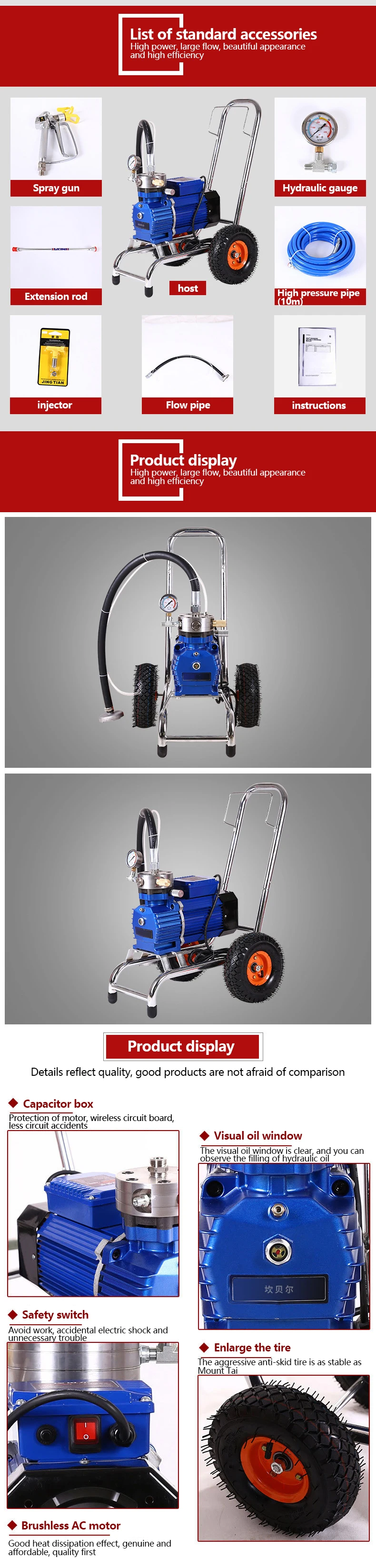 Electric Texture/putty Airless Paint Sprayer - Alex Gun