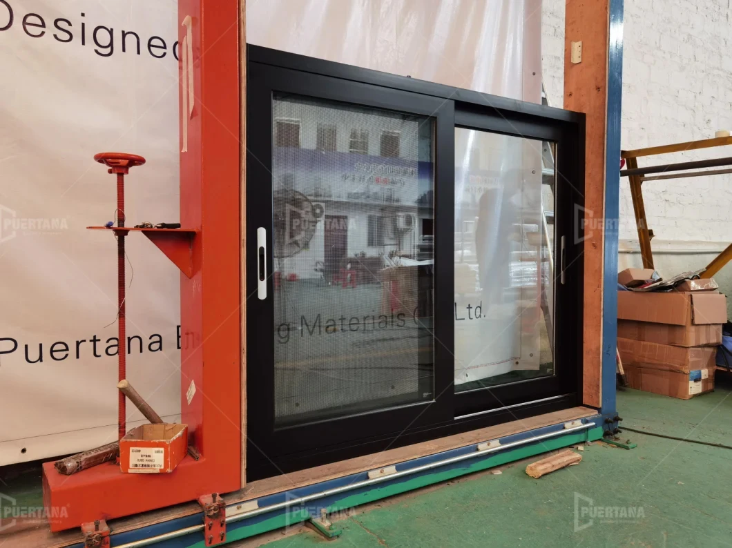 Triple Tracks Double Glazed Aluminum Sliding Balcony Window 3 Tracks ...