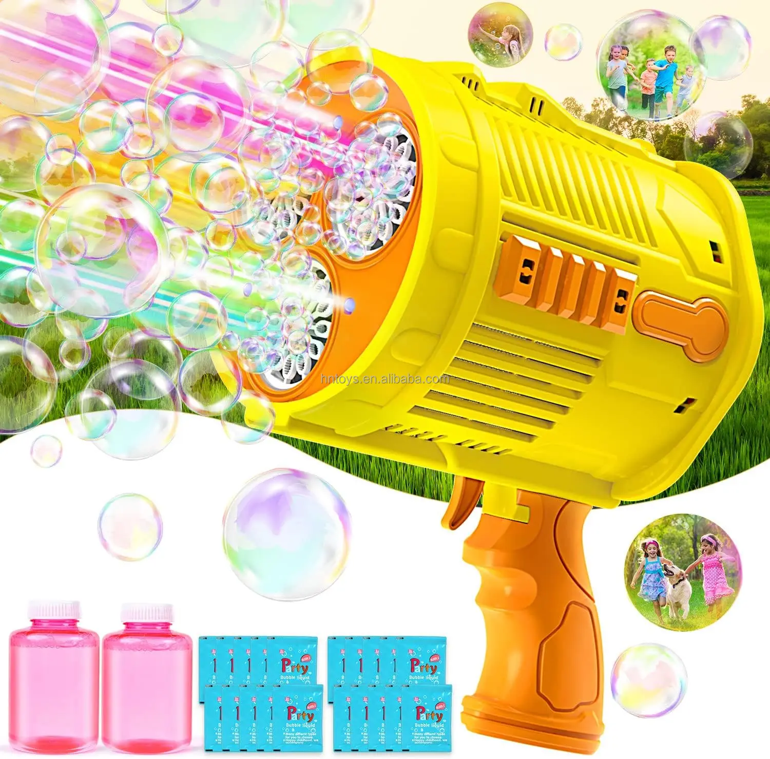 2024 Electric Bubble Gun For Kids Automatic Continuous Bubble Maker ...