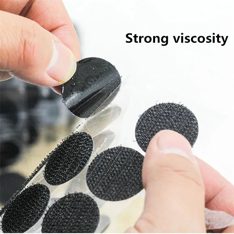 Round Dot Velcroes Customized Nylon Self- Adhesive Hook And Loop Dots ...