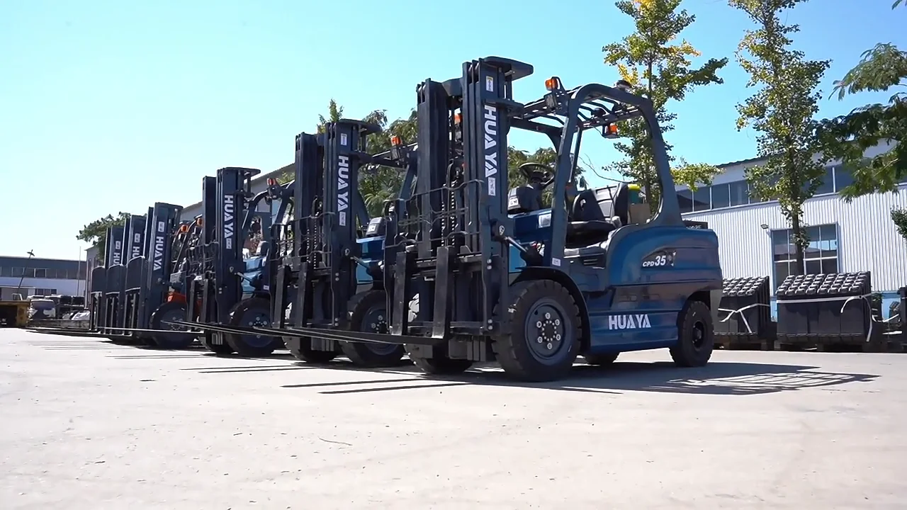Ce Msds Huaya Popular Electric Forklift 3 3.5 Ton Cpd35 3500 Kg Battery ...