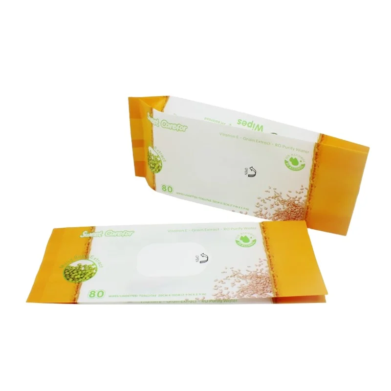 side gusset plastic sealing baby wet wipes bag with sticker| Alibaba.com