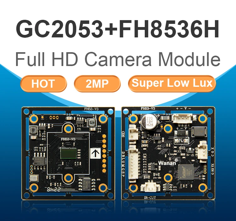 AHD HD CMOS Camera Board GC2053 FH8536H - CCTV Module