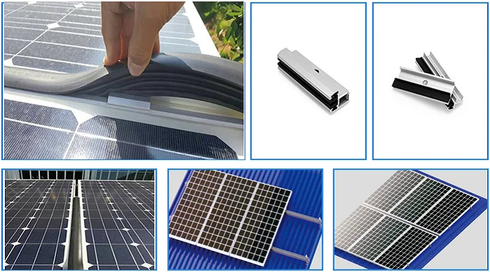 EPDM Rubber Extrusion Seal Gasket T Shape for Solar Panels