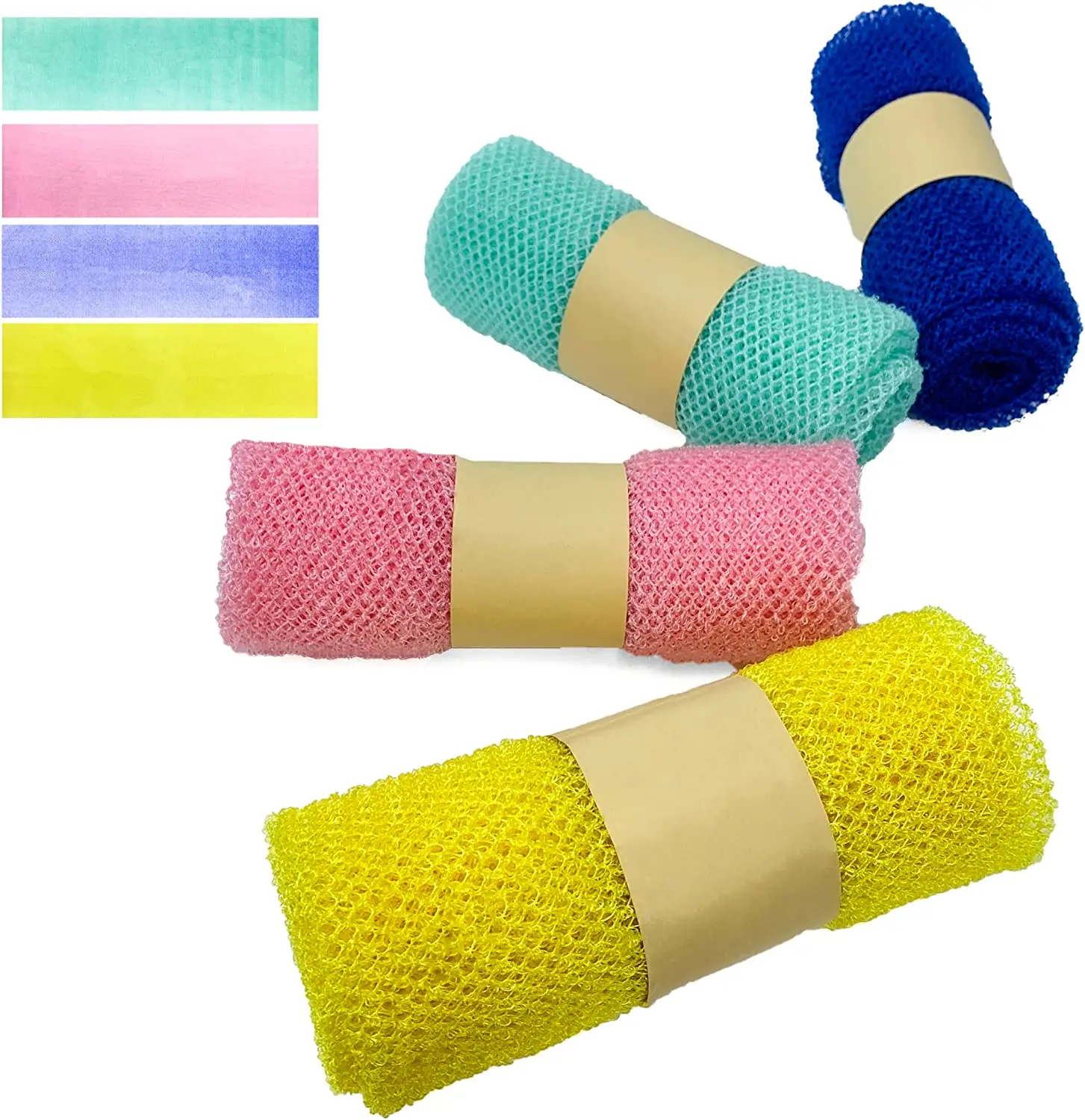 African Net Sponge Exfoliating Back Scrub Vacuum Package Nigerian ...