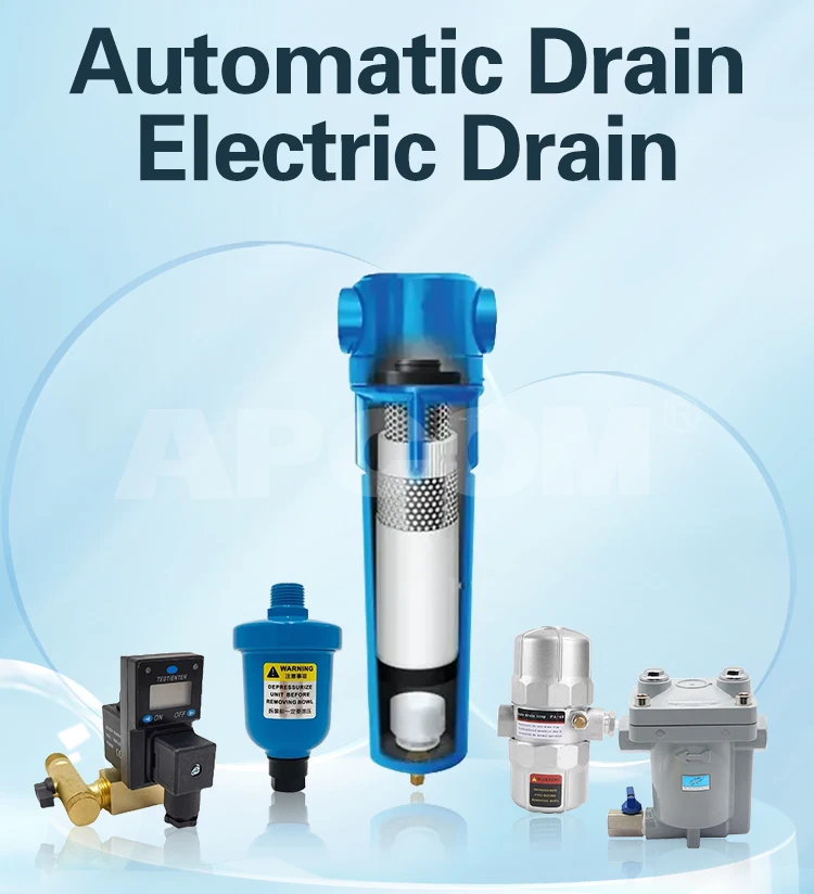 Efficient Water Pneumatic Drainer Valves for Air Compressors